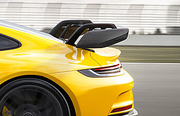 Techart Carbon Fiber Wing Endplates : Suncoast Porsche Parts & Accessories