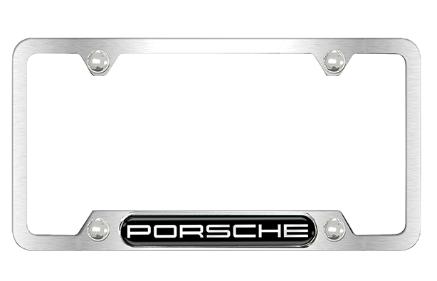 Plate Frame - Brushed : Suncoast Porsche Parts & Accessories