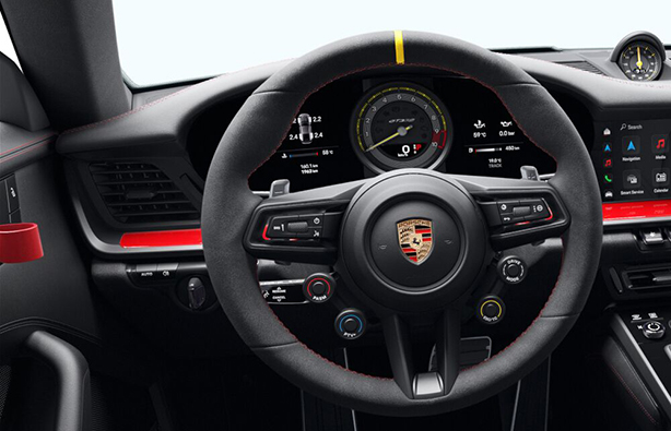 Race-Tex GT3 RS Steering Wheel (992) : Suncoast Porsche Parts & Accessories
