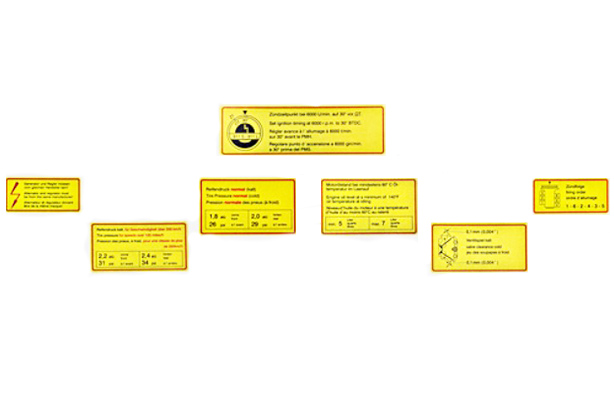 Engine Decal Set : Suncoast Porsche Parts & Accessories