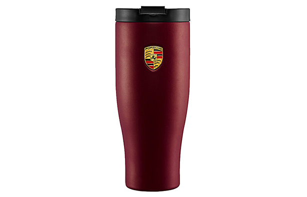 Porsche XL Thermos Mug - Carmine Red : Suncoast Porsche Parts & Accessories