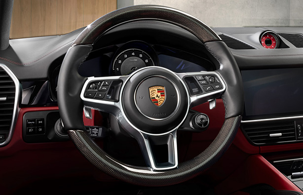 Carbon Fiber Steering Wheel (Cayenne 9Y0) : Suncoast Porsche Parts ...