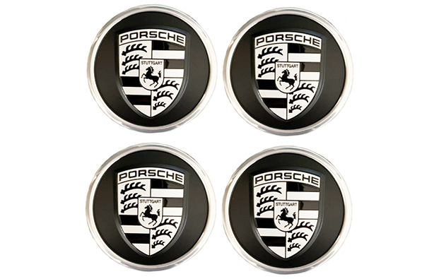 Center Cap Set (Silver Emblem) : Suncoast Porsche Parts & Accessories