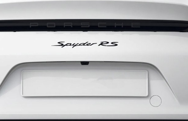 "Spyder RS" Rear Decal Sticker : Suncoast Porsche Parts & Accessories