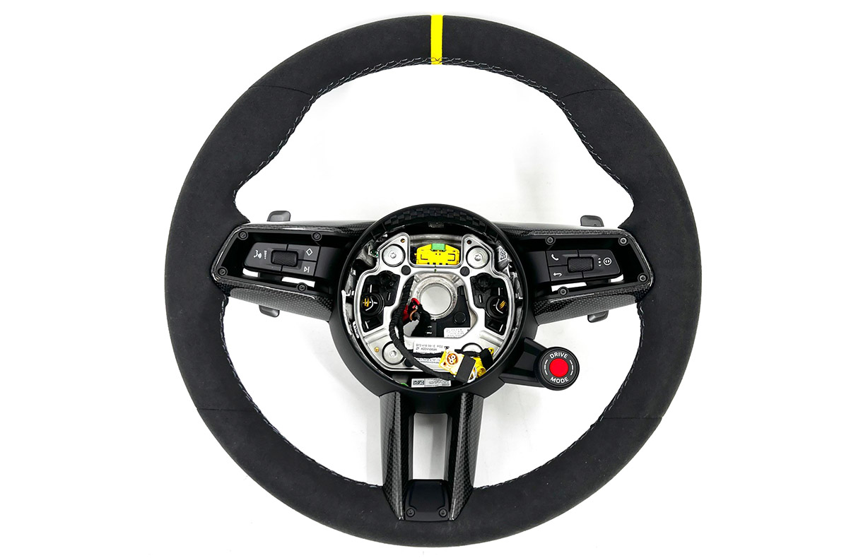 Race-Tex Carbon Fiber Sport Steering Wheel (992) : Suncoast Porsche ...