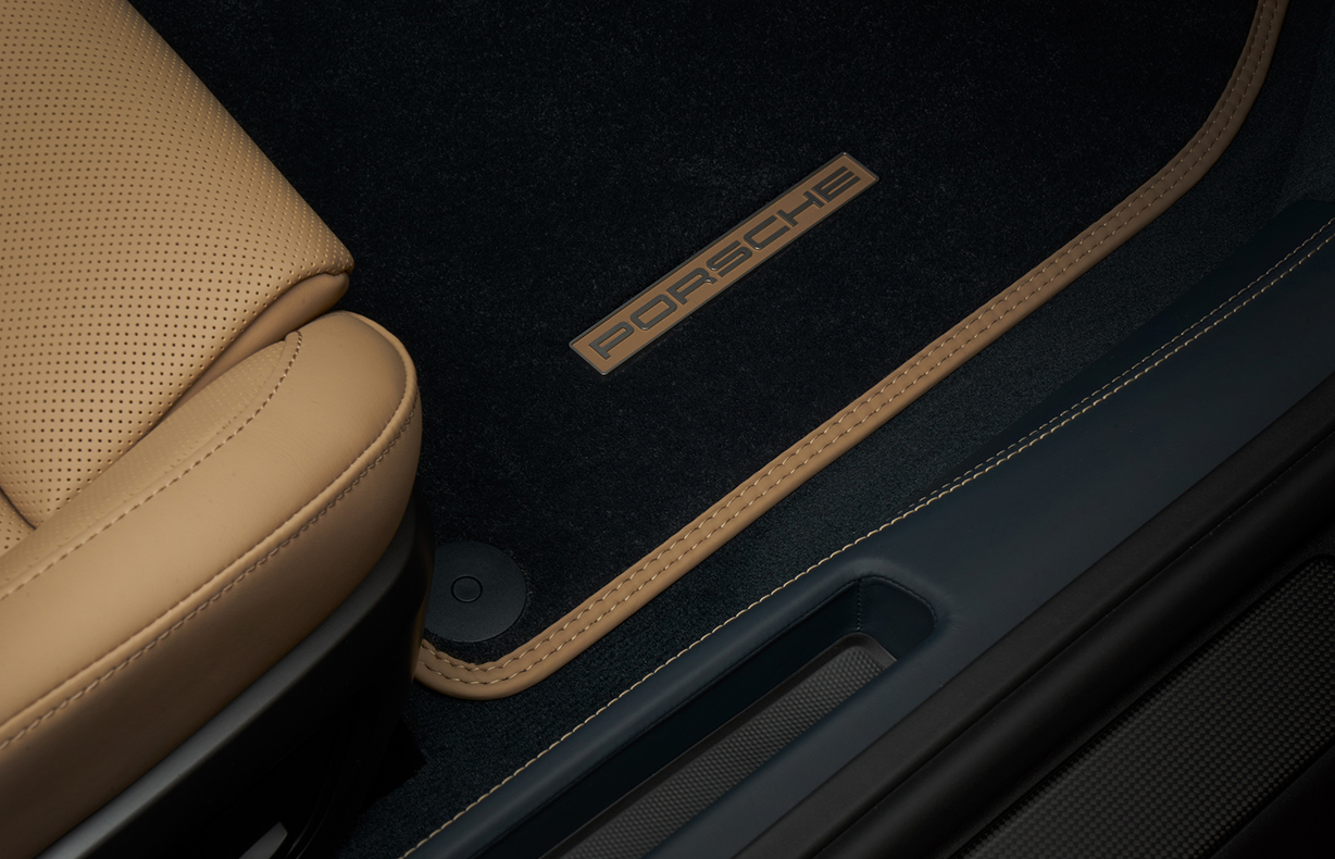 Customizable Leather Mats - 992 : Suncoast Porsche Parts & Accessories