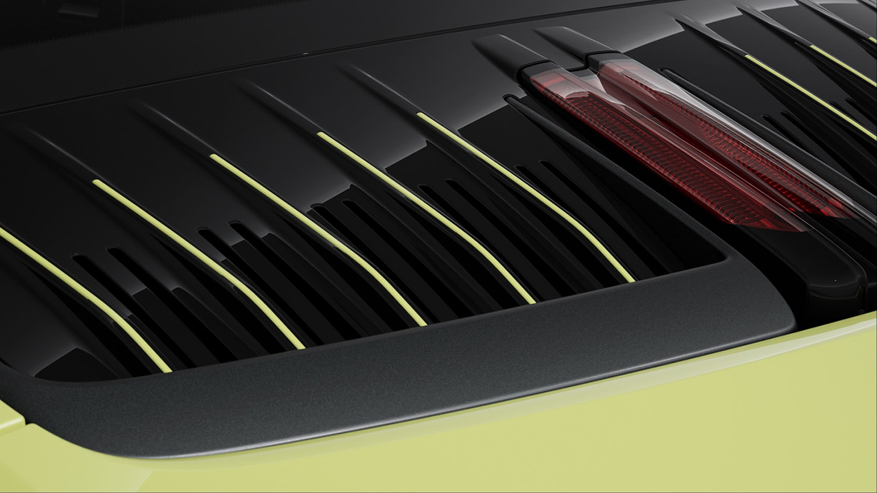 Paintable Rear Grille Slats : Suncoast Porsche Parts & Accessories