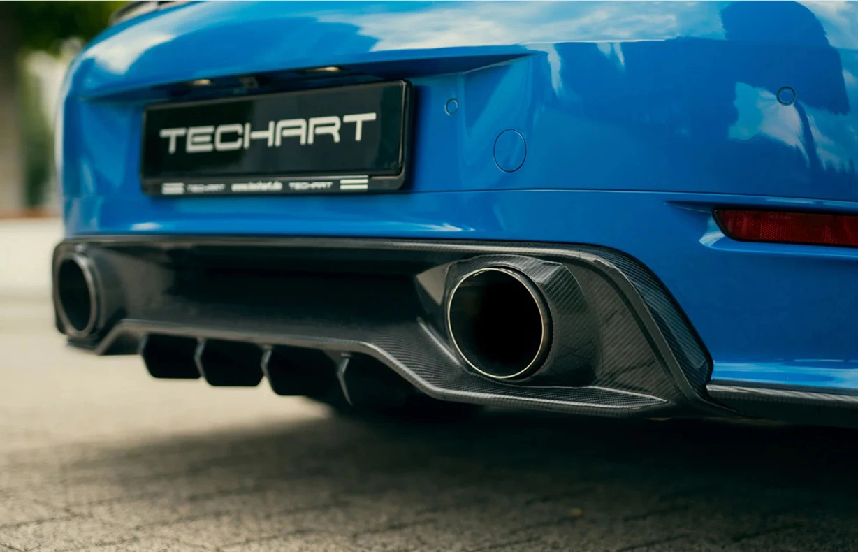 Techart Carbon Fiber Rear Diffuser : Suncoast Porsche Parts & Accessories