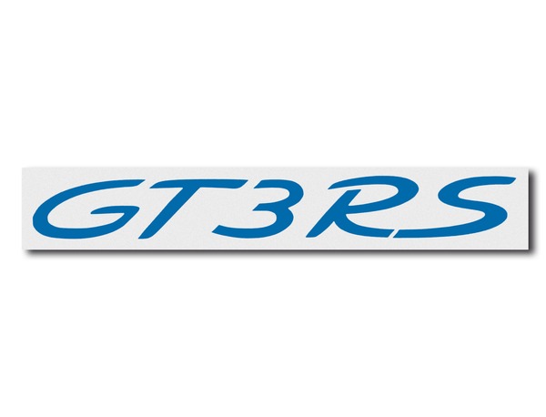 Emblem - "GT3 RS" Decal in Blue : Suncoast Porsche Parts & Accessories