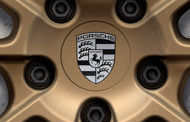Center Cap Set - Aurum Gold w/Black Crest : Suncoast Porsche Parts ...