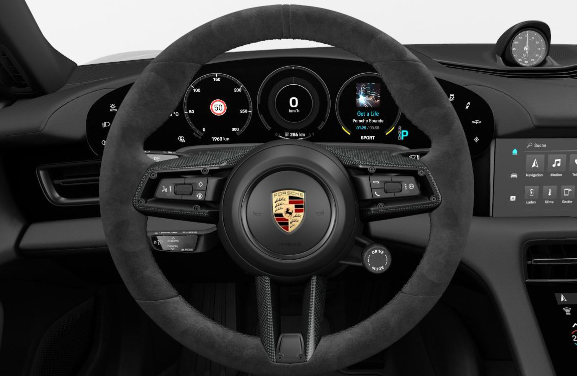 Race-Tex Steering Wheel (Carbon Fiber) - Taycan : Suncoast Porsche ...