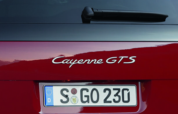 Emblem - "Cayenne GTS" in Silver : Suncoast Porsche Parts & Accessories