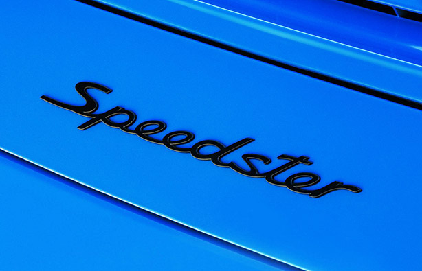 Emblem - "Speedster" in Black : Suncoast Porsche Parts & Accessories