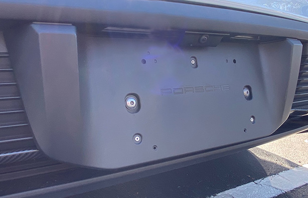 Rear Bumper Plate Holder (USA/Canada) : Suncoast Porsche Parts ...