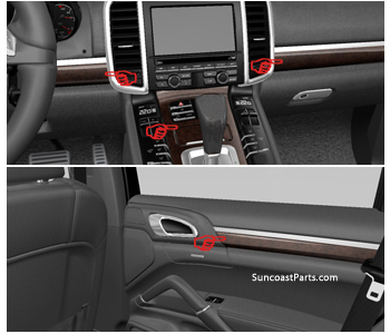 Interior Trim Package - Dark Walnut : Suncoast Porsche Parts & Accessories