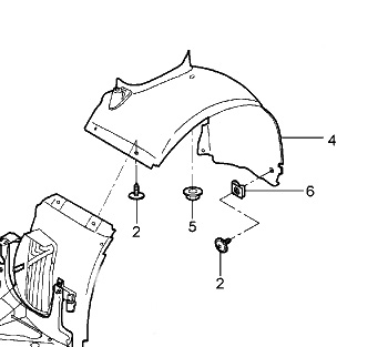 Front Wheel Well Liner - Rear Portion : Suncoast Porsche Parts ...