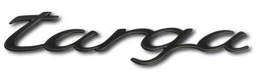 Emblem - "Targa" in Black : Suncoast Porsche Parts & Accessories