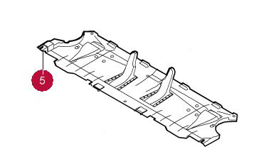 Underbody Lining - Rear : Suncoast Porsche Parts & Accessories