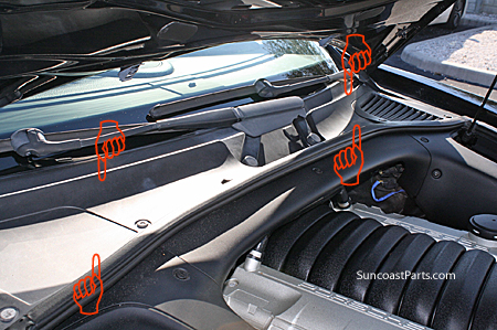 Wiper Cowl Panel : Suncoast Porsche Parts & Accessories