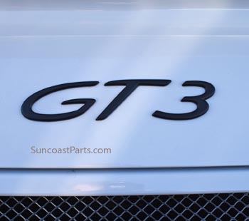 Emblem - "GT3" in Black : Suncoast Porsche Parts & Accessories
