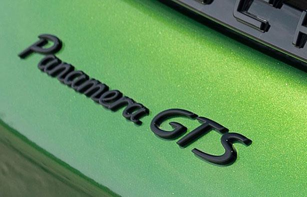 Emblem - "Panamera GTS" in black : Suncoast Porsche Parts & Accessories