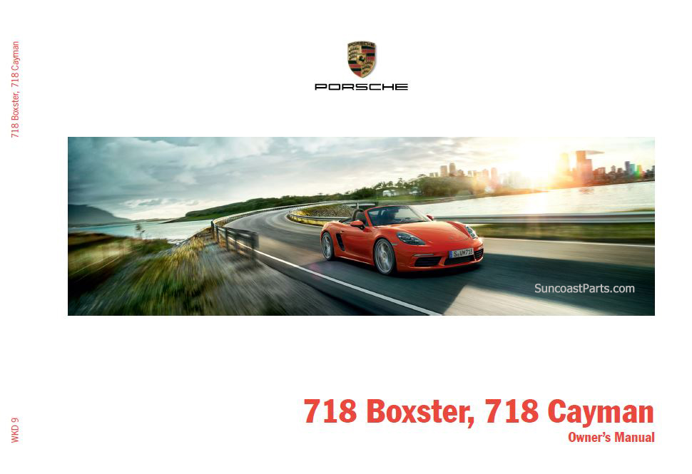 Owners Manual Book - Boxster / Cayman (718) : Suncoast Porsche Parts ...