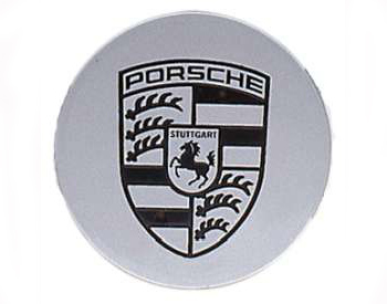 Center Cap - Black Crest : Suncoast Porsche Parts & Accessories