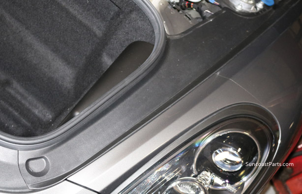 Front Trunk Side Gap Trim : Suncoast Porsche Parts & Accessories