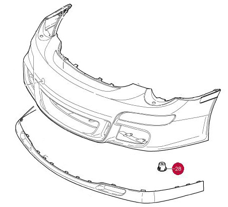 Bumper Lower Retaining Clip : Suncoast Porsche Parts & Accessories