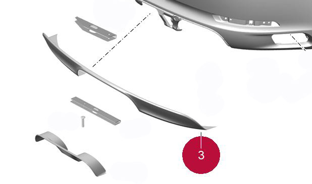 Rear Bumper Valance - Sport Exhaust : Suncoast Porsche Parts & Accessories