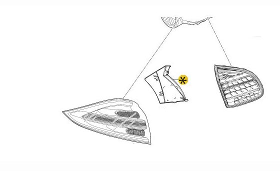 Tail Light Trim Cover : Suncoast Porsche Parts & Accessories